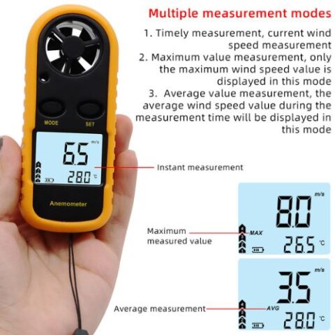 Portable Wind Speed Meter - Digital Anemometer in Cyprus ☎ 99626069